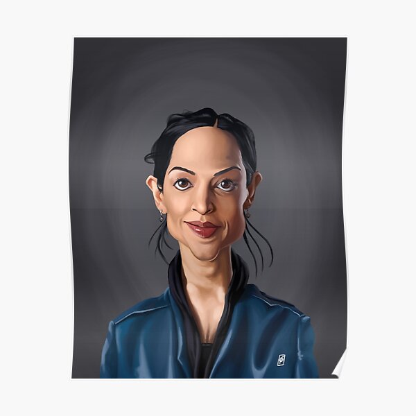 "Archie Panjabi" Poster by robCREATIVE | Redbubble