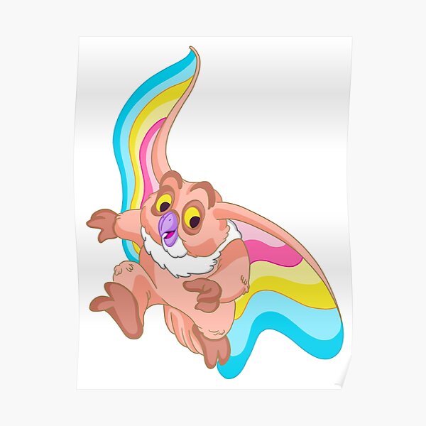 "Neon Rainbow Kowl" Poster by PlasticRainbow | Redbubble