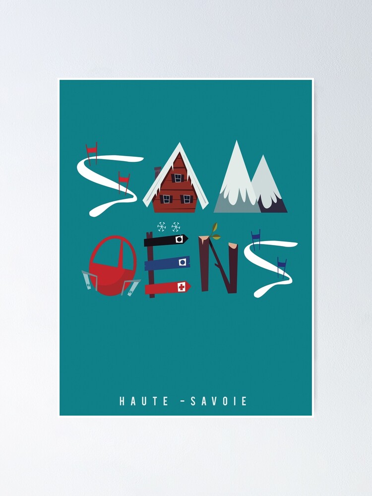 "Samoens poster" Poster by GAGodel | Redbubble