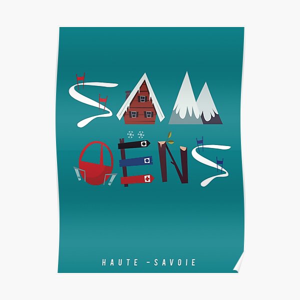 "Samoens poster" Poster by GAGodel | Redbubble
