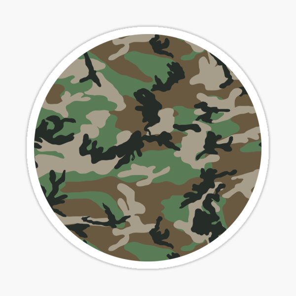 "Woodland Camo" Sticker for Sale by ArmoredCreative | Redbubble