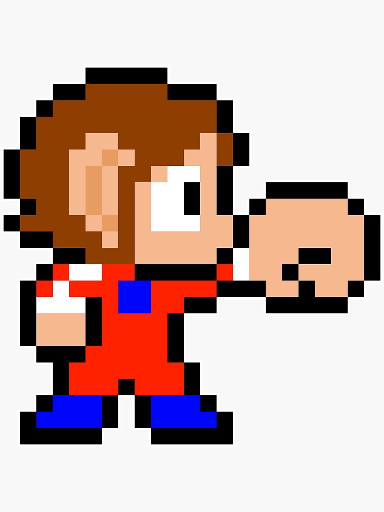 "8-Bit Punch Boy" Sticker for Sale by HelluvaDallas | Redbubble