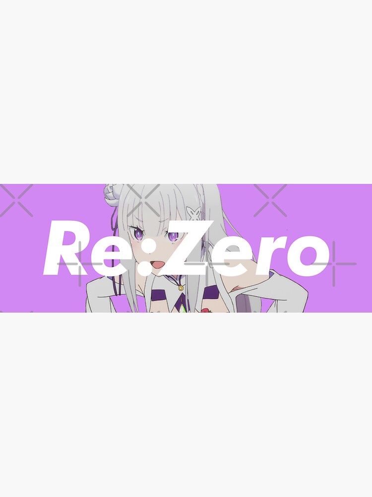 "Emilia - Re:Zero - Banner 1" Sticker by Chumbo21 | Redbubble