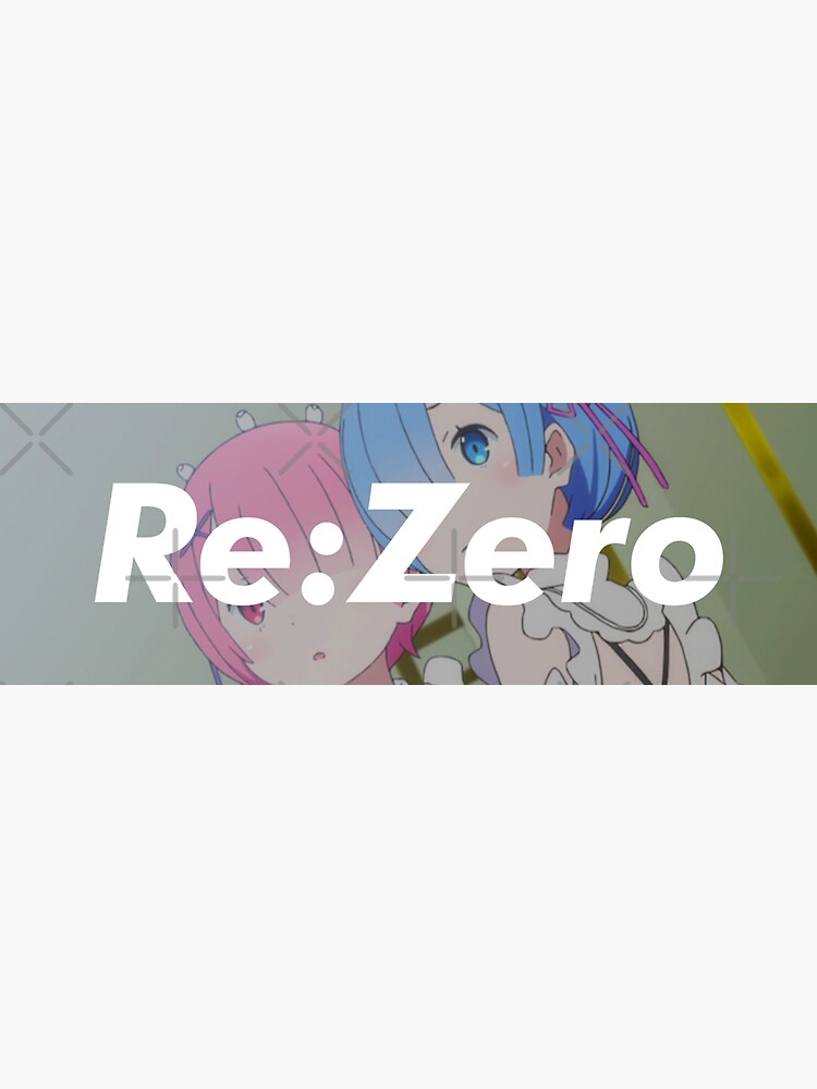 "Rem Ram 2 - Re:Zero - Banner 1" Sticker for Sale by Chumbo21 | Redbubble