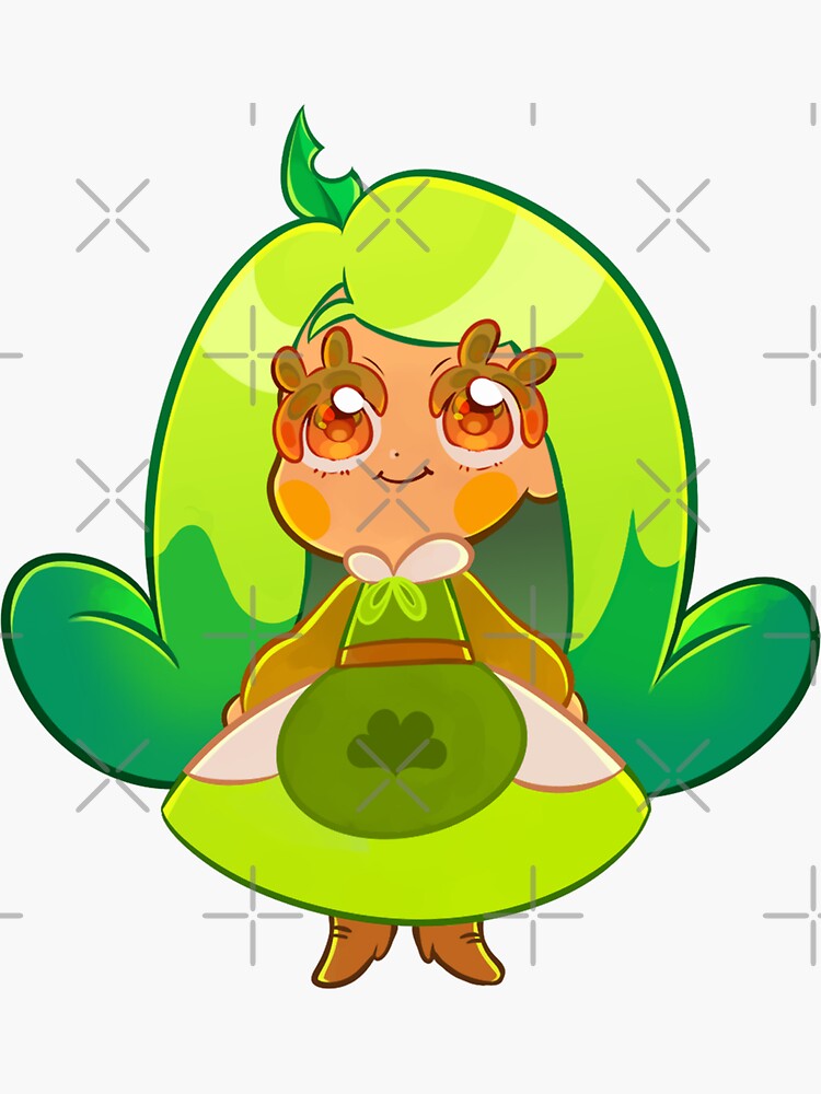 "Cookie Run: Spinach Cookie" Sticker by Kyotemeru | Redbubble