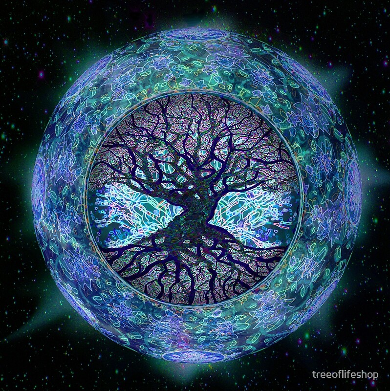 "Planet Earth Circle of Life" by treeoflifeshop | Redbubble