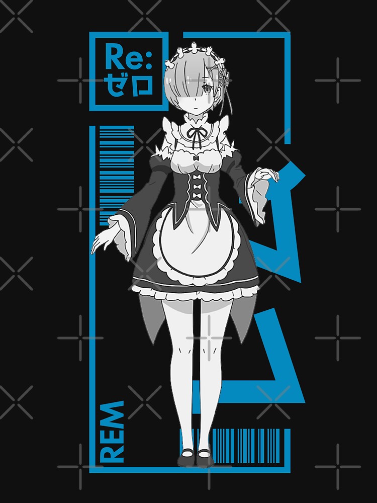 "Rem - Re:Zero - Typography 1" T-shirt for Sale by Chumbo21 | Redbubble ...