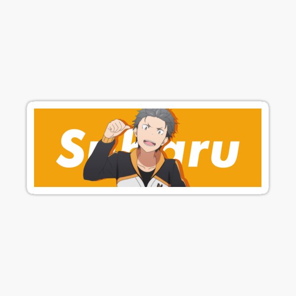 "Subaru Natsuki - Re:Zero - Banner 2" Sticker for Sale by Chumbo21 ...