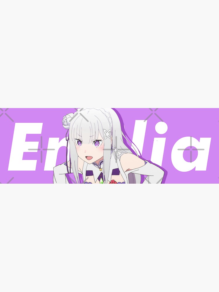 "Emilia - Re:Zero - Banner 2" Sticker for Sale by Chumbo21 | Redbubble