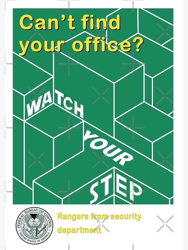 "Federal Bureau of Control Advisory Poster 1" Poster for Sale by ...