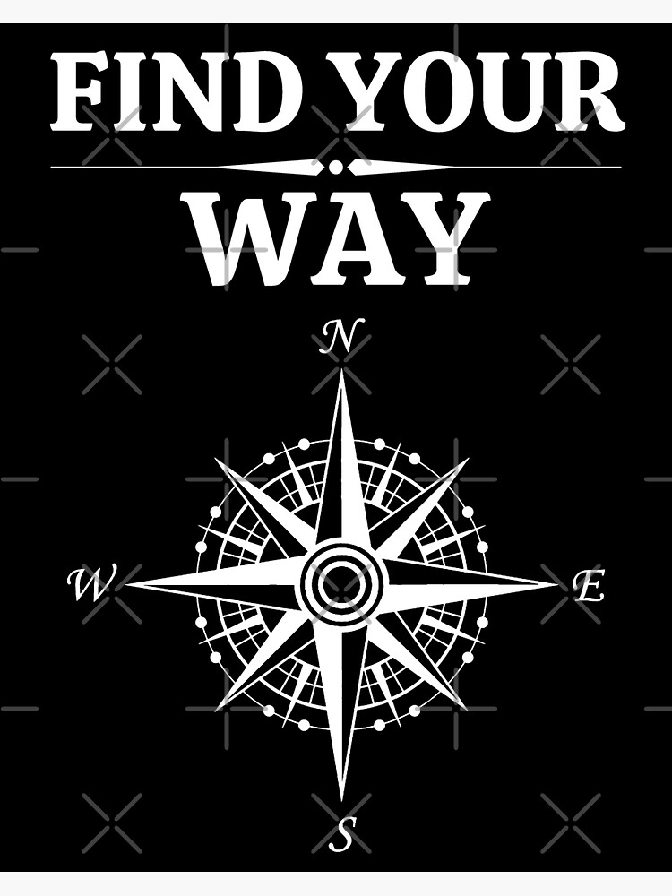 "Find Your Way - compass rose" Sticker by RIVEofficial | Redbubble