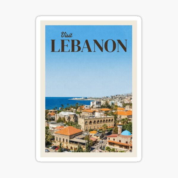 "Visit Lebanon" Sticker for Sale by CallumGardiner | Redbubble