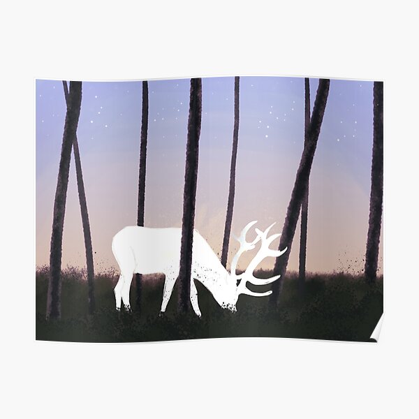 "Magic Stag" Poster for Sale by aeredeyn | Redbubble