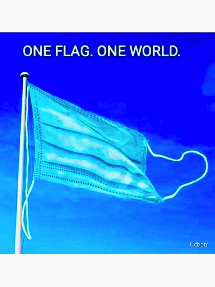 "One Flag. One World." Sticker by Ccbbtr | Redbubble