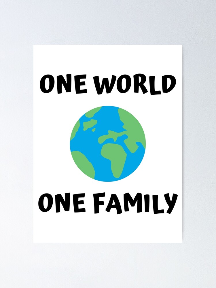 "One World One Family, World Refugee Day" Poster for Sale by Sinsea ...