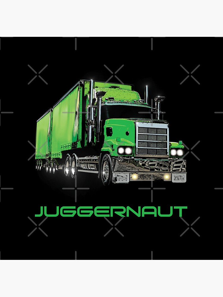 "Green Juggernaut" Sticker by QuarterMoon | Redbubble