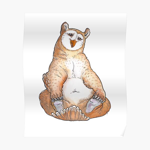 "Dungeons and Dragons, cute Barn Owlbear Illustration" Poster by Hasel ...