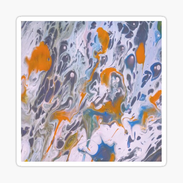 "Abstract No. 2" Sticker for Sale by juggleelephants | Redbubble