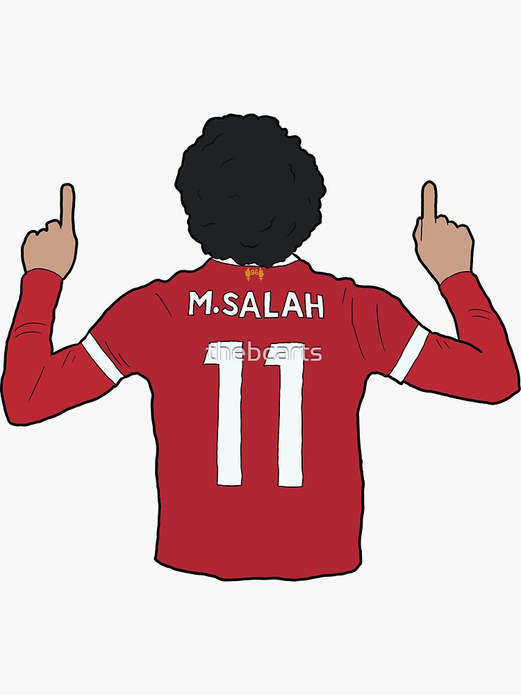 "Mo Salah Liverpool illustration " Sticker for Sale by thebcarts ...