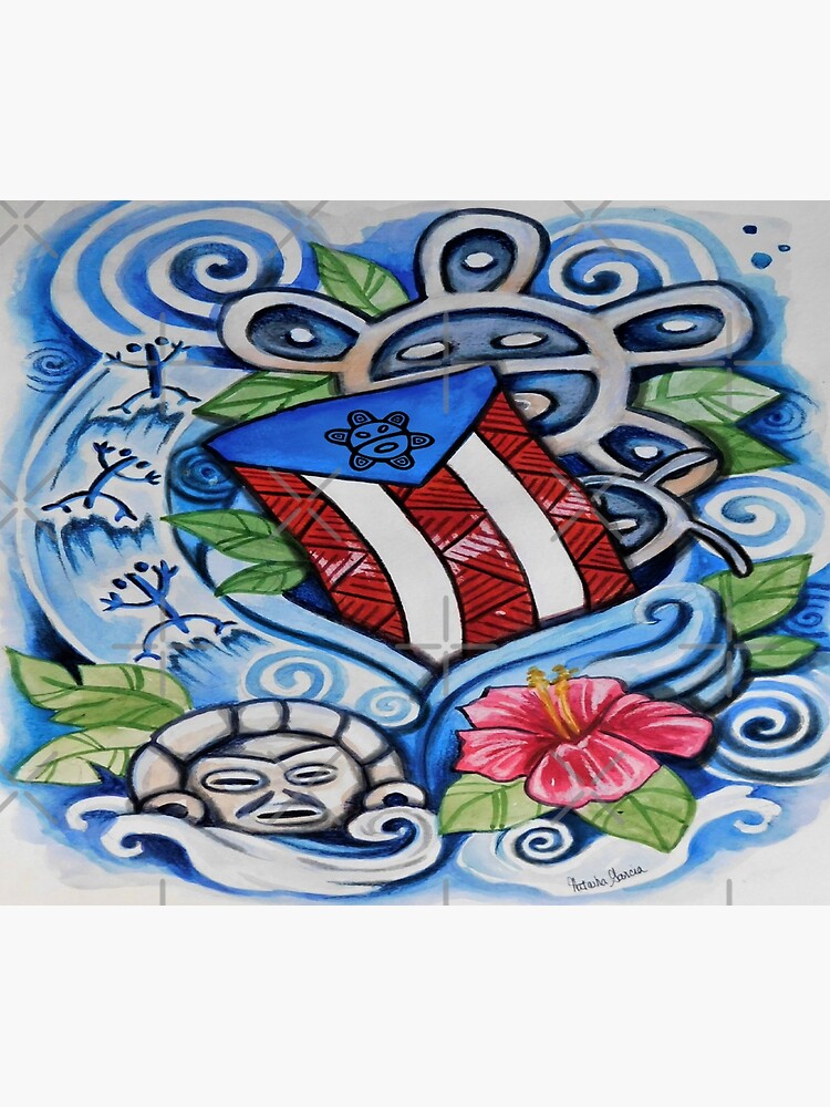 "Taino Flag" Poster by EmbraceArt | Redbubble