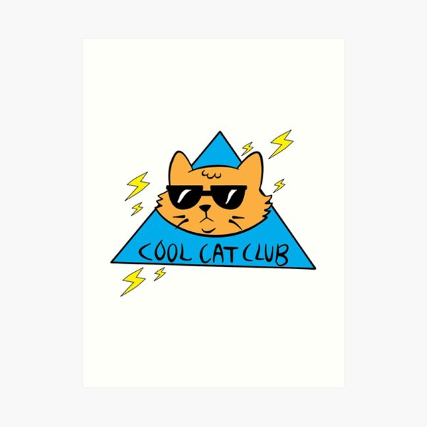 "Cool Cat Club" Art Print by KatMurphyNemsik | Redbubble