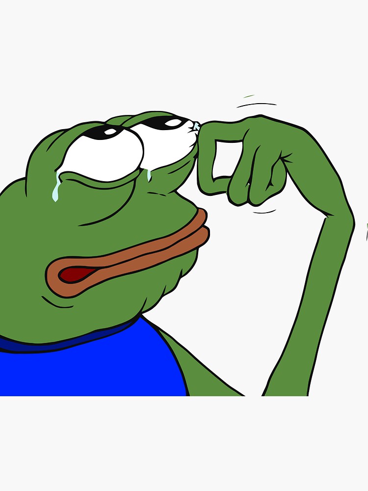 "Crying Peepo" Sticker for Sale by Andromedesign | Redbubble