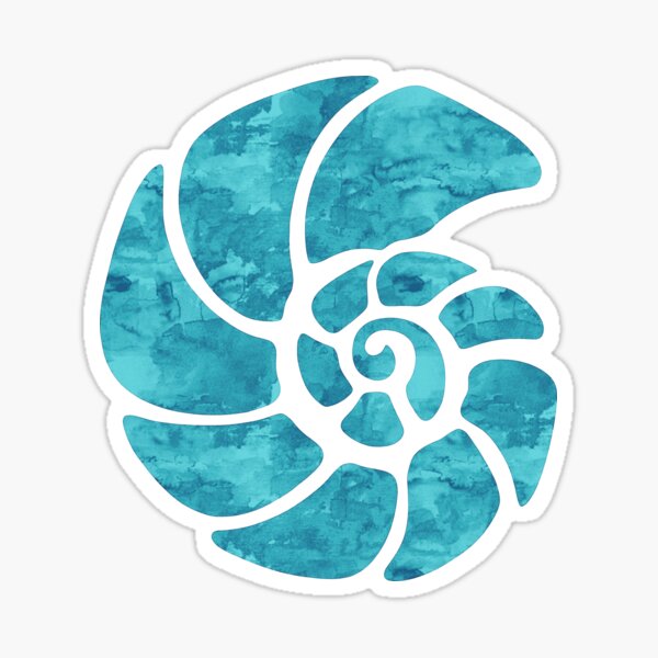 "Nautilus shell" Sticker for Sale by Lexi-Wayne | Redbubble