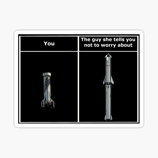 "Spacex vs Blue Origin" Sticker by Spacexfan | Redbubble