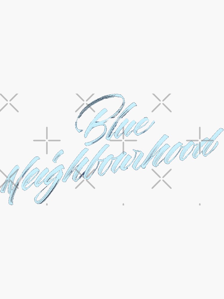 "blue neighborhood troye sivan" Sticker for Sale by alohasoftie | Redbubble
