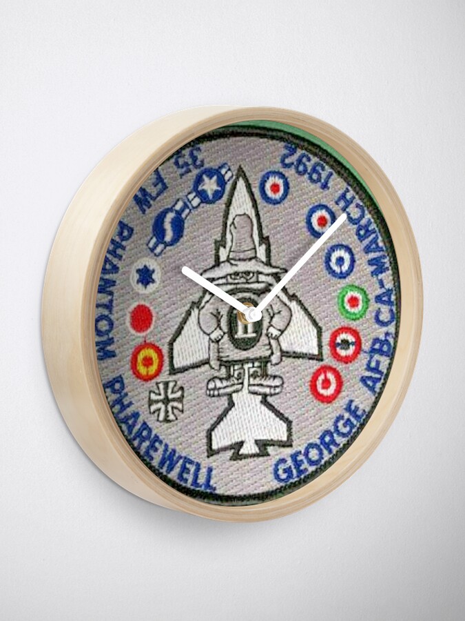 "USAF 35 FW PHANTOM PHAREWELL GEORGE AFB. CA-MARCH 1992 PATCH STICKER ...