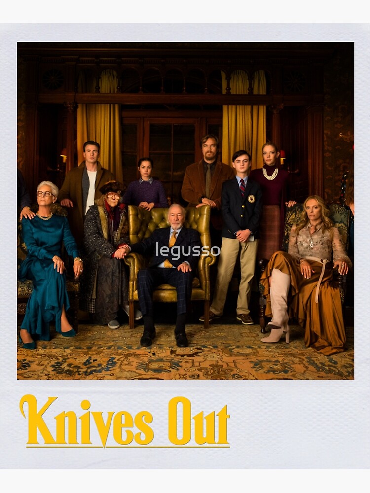 "knives out polaroid poster " Poster by legusso | Redbubble