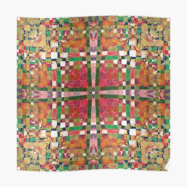"Textural Weave Collage" Poster by perkinsdesigns | Redbubble