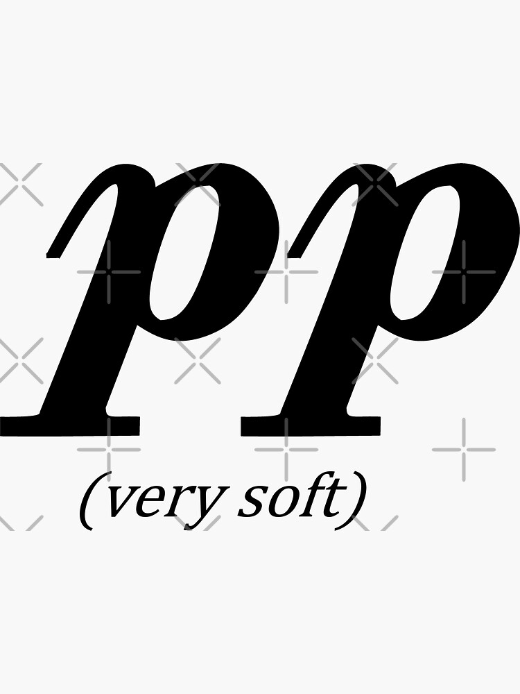 "PP- very soft" Sticker for Sale by PigNose | Redbubble