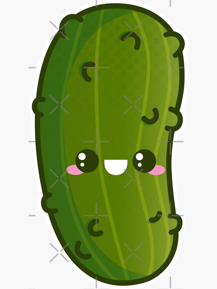 "Kawaii Pickle" Sticker for Sale by pai-thagoras | Redbubble
