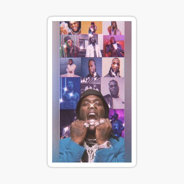 "Burna Boy ?" Sticker for Sale by Funtimegurl | Redbubble