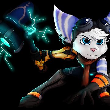 "Rivet, Lombax Girl - Rift Apart" Sticker for Sale by DragonessAnim ...