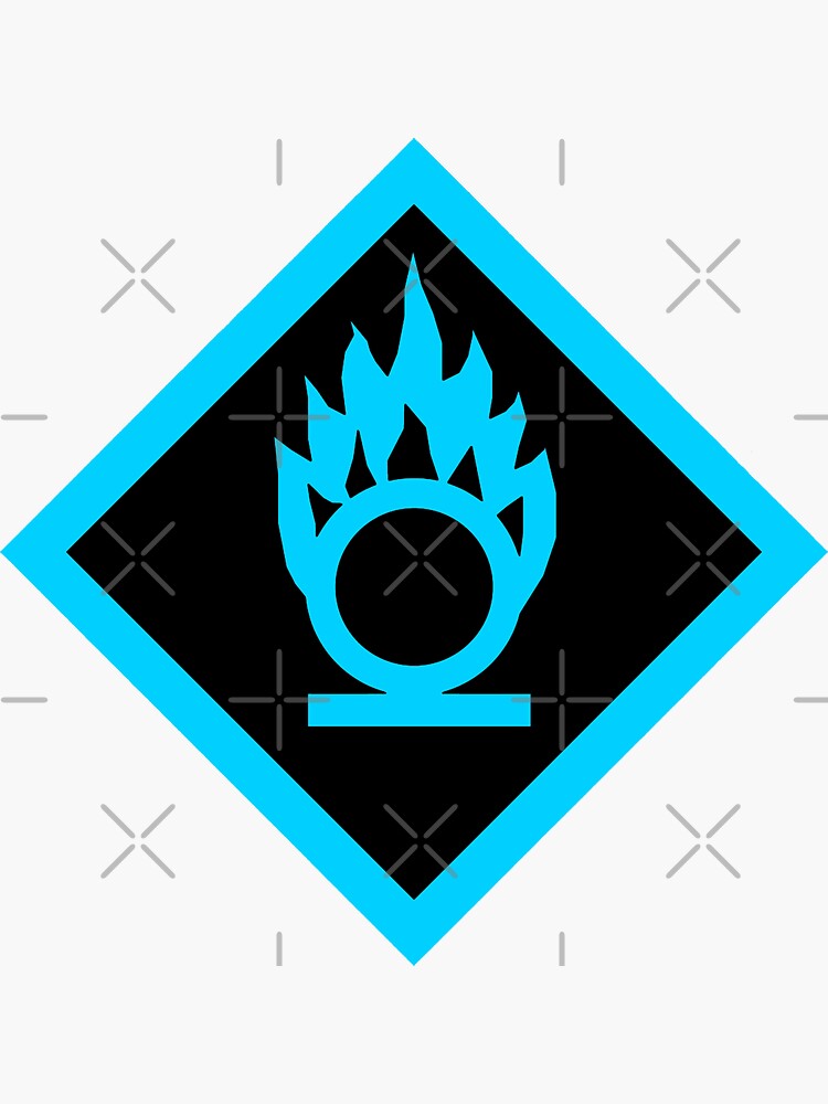 "Pictogram "Oxidizing"" Sticker for Sale by WilliamPaterson | Redbubble