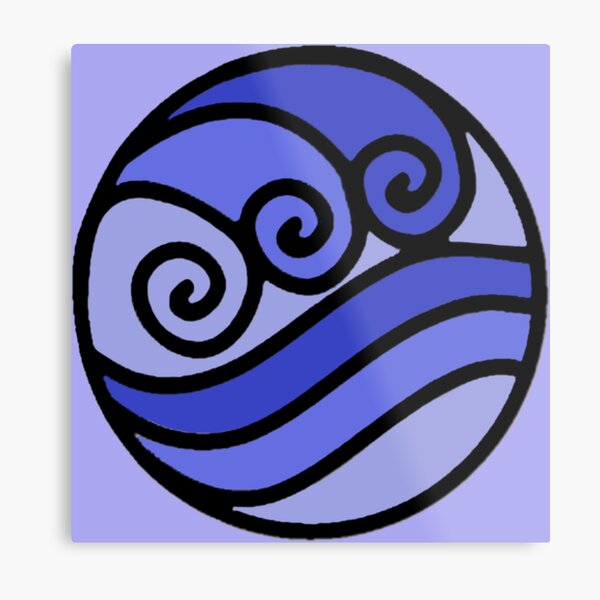 Waterbending Symbol Wall Art | Redbubble