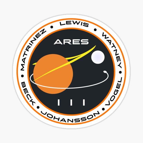 "Ares III" Sticker for Sale by tnoteman557 | Redbubble