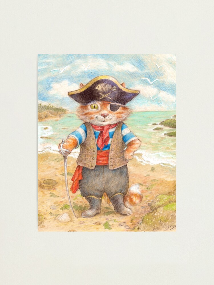 "Captain Cat, the pirate puss of the Caribbean!" Photographic Print by ...