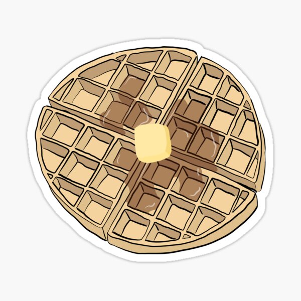 "Waffle" Sticker by MalloryNoble | Redbubble