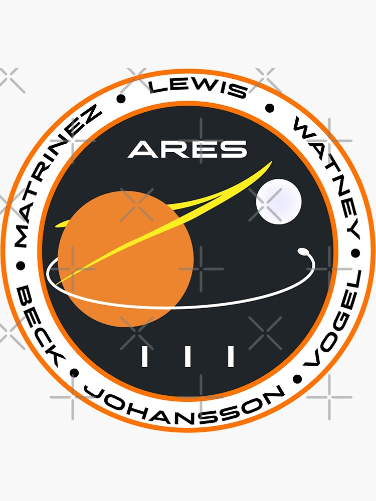 "Ares III" Sticker for Sale by tnoteman557 | Redbubble