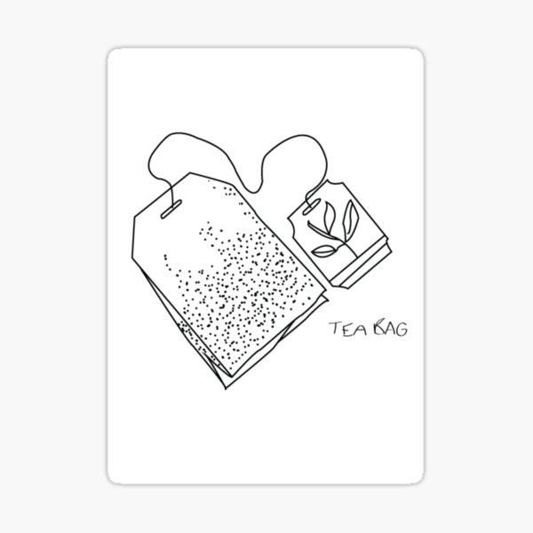 "Tea bag" Sticker by saMmMusevg1 | Redbubble