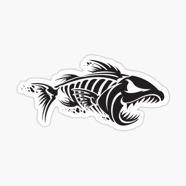 "Tribal Fish" Sticker for Sale by ssduckman | Redbubble