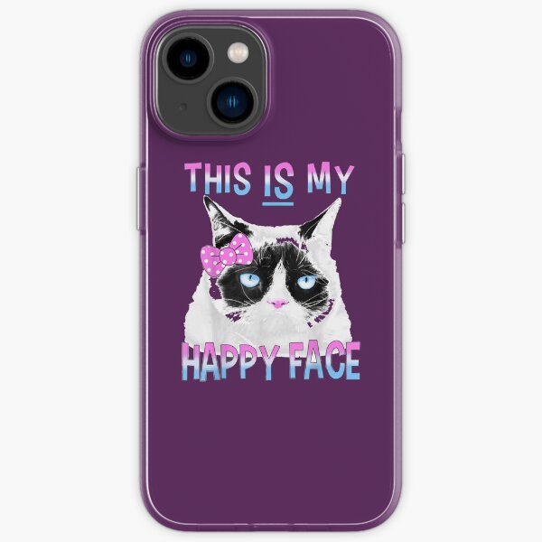 "Cute Cat Hppy Face , This Is Best Gift Cat Face" iPhone Case for Sale by Morad90Soleman | Redbubble