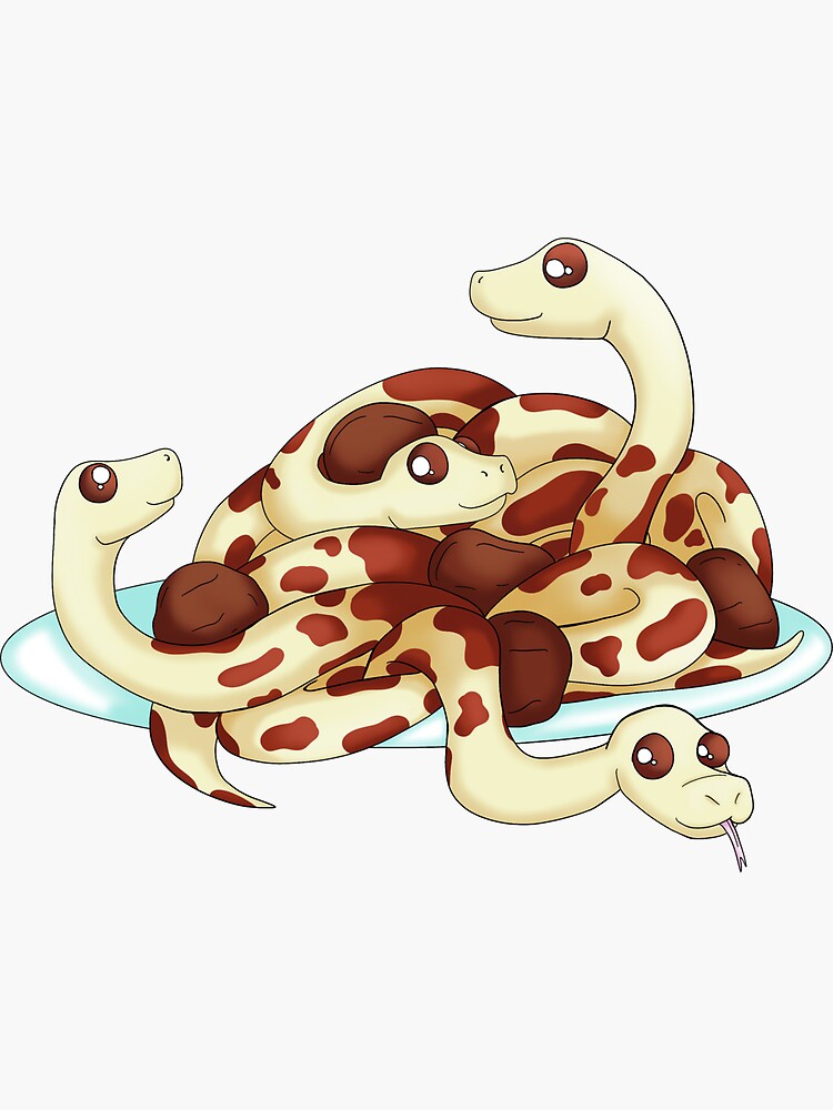 "Snake Spaghetti" Sticker for Sale by CaptainShivers | Redbubble