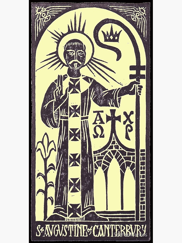 "St Augustine of Canterbury" Art Print by StefanMarkos | Redbubble