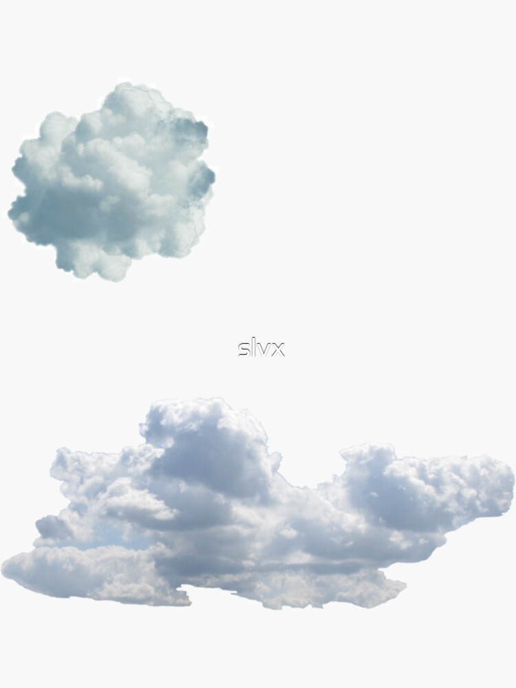 "Realistic clouds duo" Sticker for Sale by slvx | Redbubble