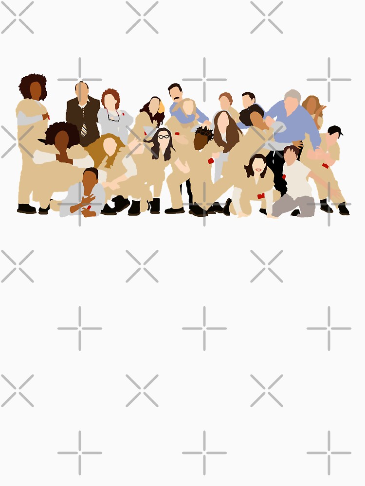 "OITNB Season 2 cast" T-shirt for Sale by Artinc | Redbubble | oitnb t ...