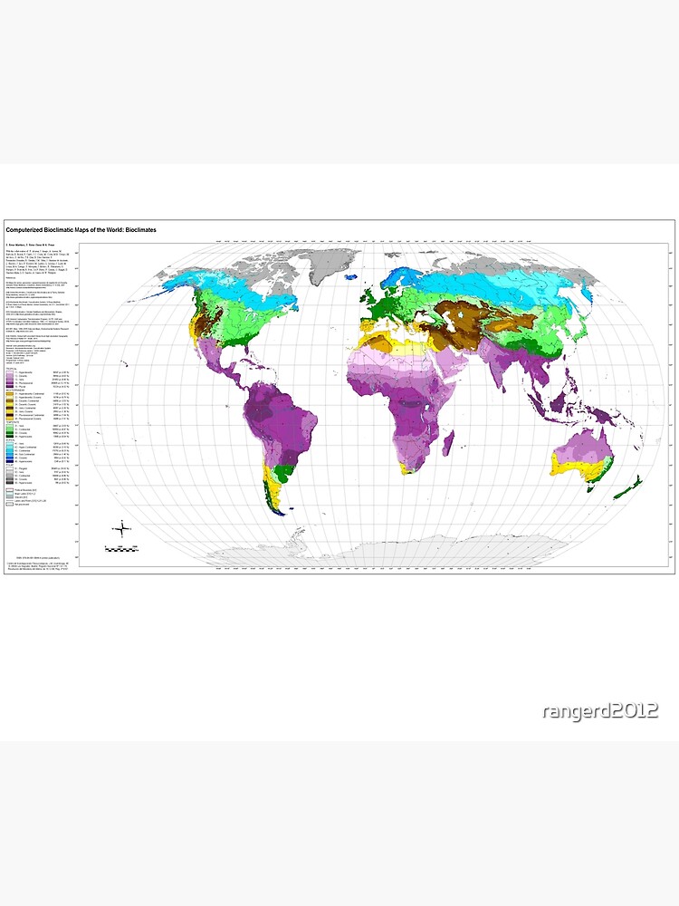 "Detailed Climate Map Of The World" Poster by rangerd2012 | Redbubble